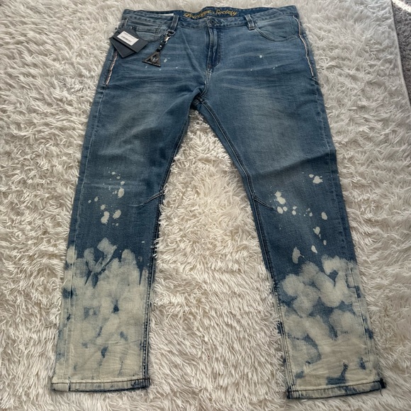 Privileged | Jeans | Priveldge Society Jeans Two Tone Bleach Splash At ...